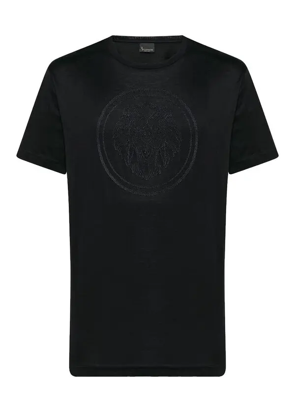 BILLIONAIRE T-shirt Round Neck Ss Lion - Black/black