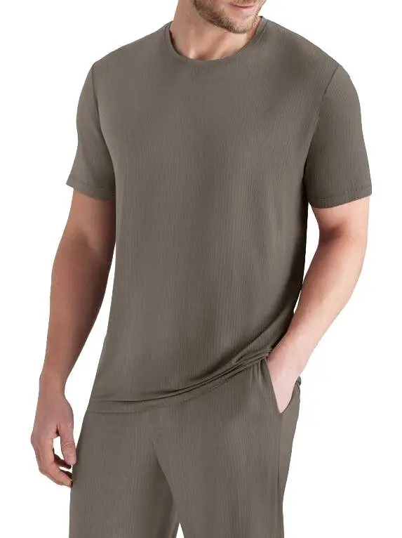Tommy John Luxe Rib Pajama T-shirt - Falcon