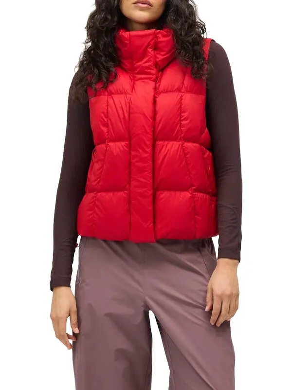 HALFDAYS Louise Down Vest - Rouge