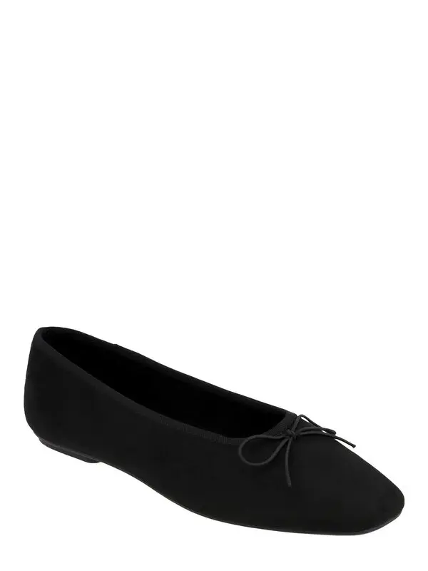 Mia Tinna Faux Leather Ballet Flat - Black