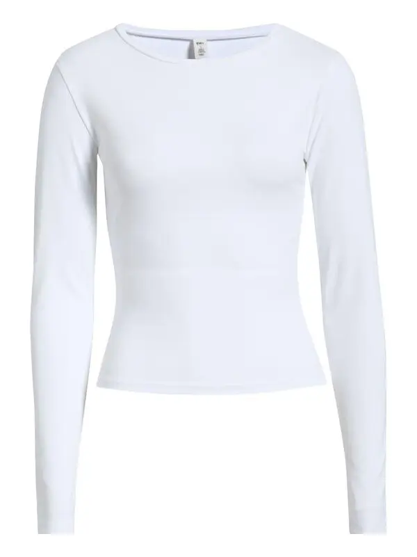 Bp. Smooth Fit Long Sleeve Crewneck T-shirt - White