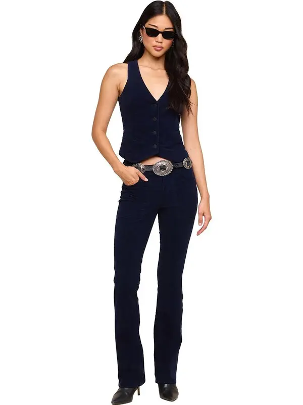 L'Agence Saffia Corduroy Pants - Deep Midnight