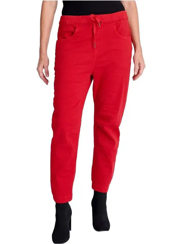 Alembika Weekend Boyfriend Jogger Jeans - Wine