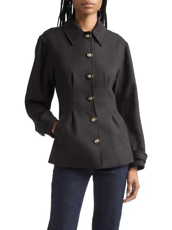 Veronica Beard Severine Dickey Coat - Black