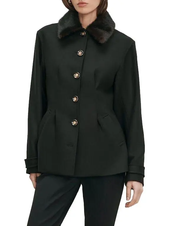 Veronica Beard Severine Dickey Coat - Black