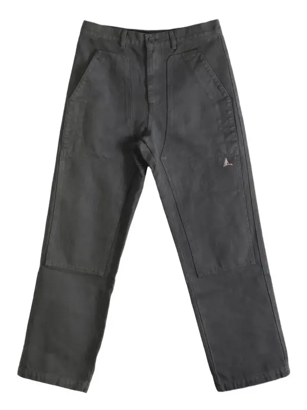 ROA Logo-detail Panelled Trousers - Grey