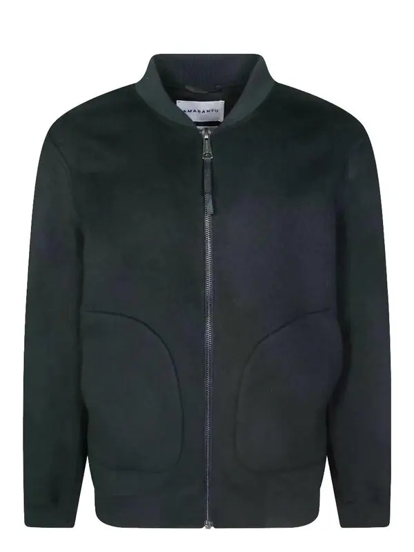 AMARANTO Zip-up Bomber Jacket - Green