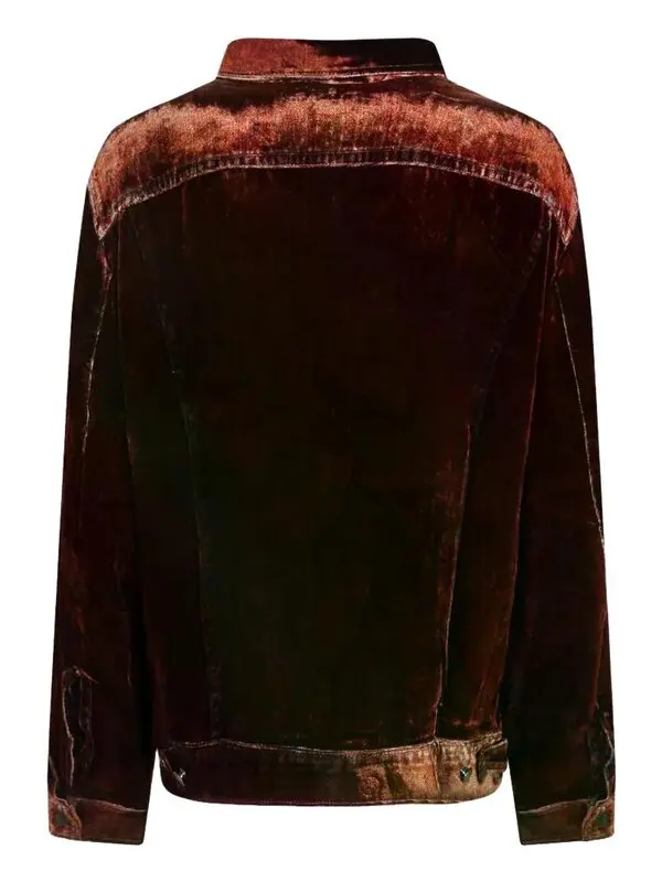 PIERRE-LOUIS MASCIA Velvet-effect Button-down Jacket - Red