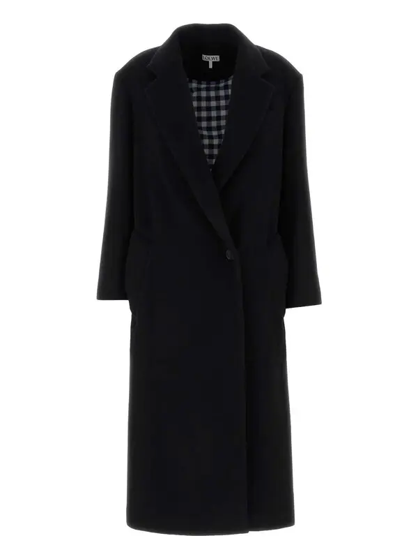 Loewe Inspired Wool-cashmere Blend Jacket - Black