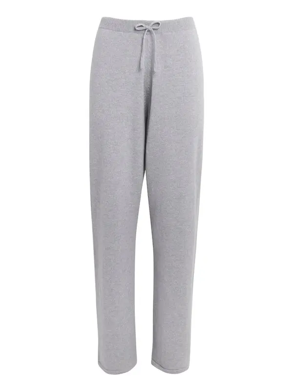 Harrods Cashmere Wide-leg Sweatpants - Grey