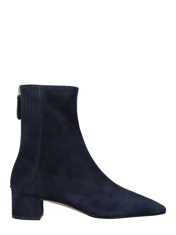 AQUAZZURA Suede Saint Honor Knee-high Boots 35 - Navy