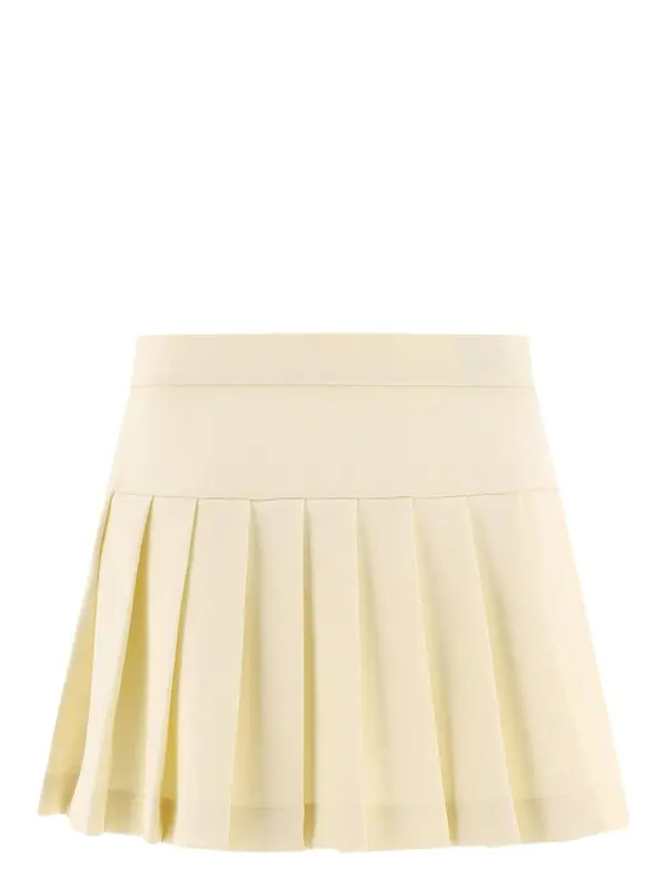 Palm Angels Pleated Track Skirt - White