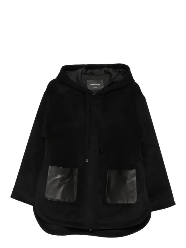 Fabiana Filippi Hoodede Jacket - Black