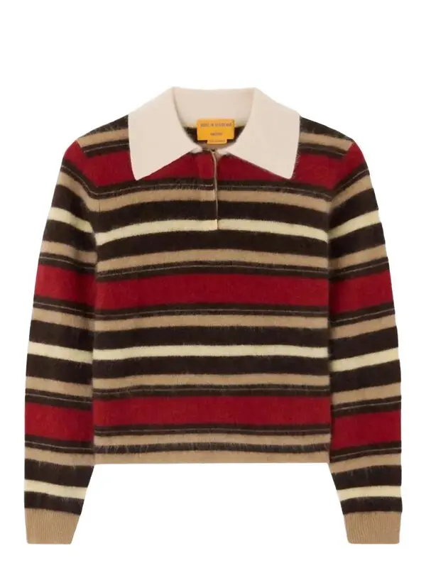 Guest In Residence Grizzly Cropped Rugby - Red