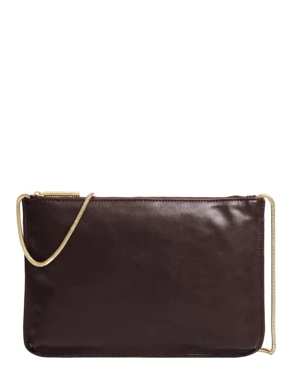KENNETH COLE Highline Disco Leather Crossbody Bag - Plum