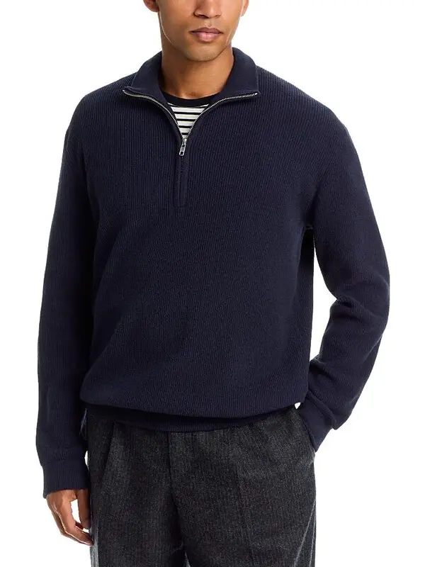 Nn07 Danny Half Zip Sweater - Navy Blue