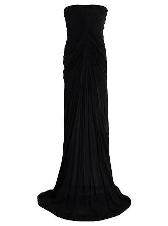 Rick Owens Maxi Dress Size Cotton - Black
