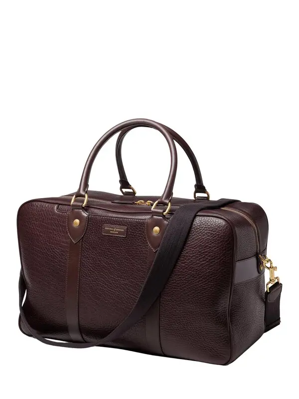 ASPINAL OF LONDON Grained Leather 36-hour Holdall - Brown