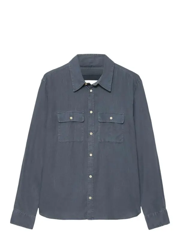 ALLSAINTS Relaxed Bond Shirt - Blue