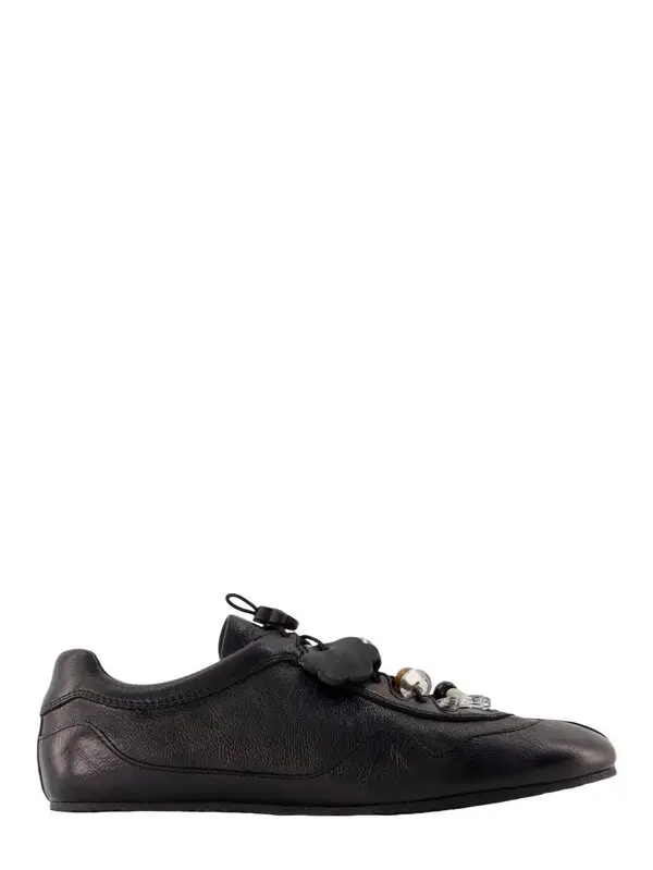 Cecilie Bahnsen Cbblaise Embellished Low-top Sneakers - Black