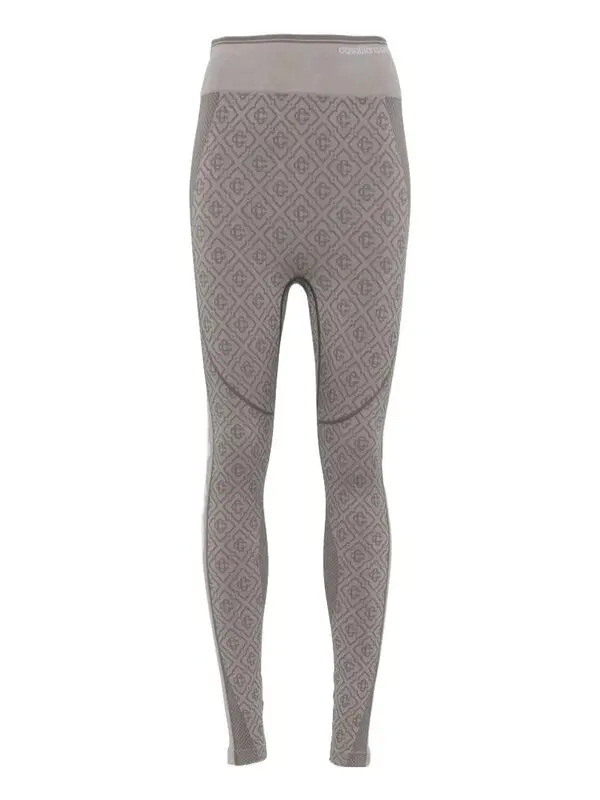 Casablanca Monogram Seamless Knitted Trousers - Light Grey