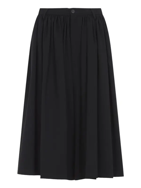 MAISON MARGIELA Gathered Wide Leg Shorts - Black