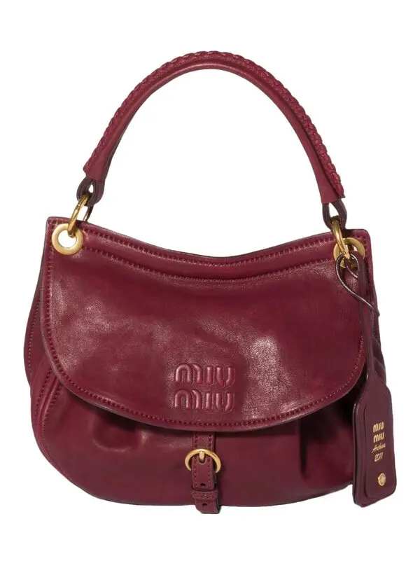 Miu Miu Rendez-vous Nappa Leather Bag - Amaranth