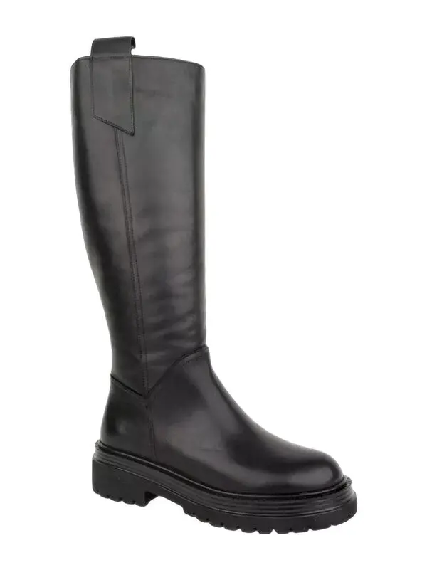 SERGIO MORETTI FIRENZE Knee-high Leather Boots - Black
