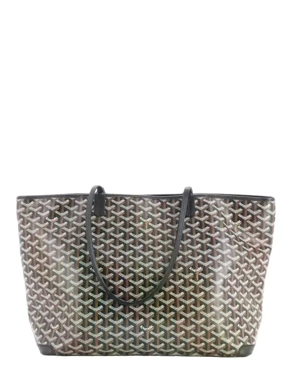 Goyard Artois Tote Coated Canvas Mm Shoulder Bag - Black
