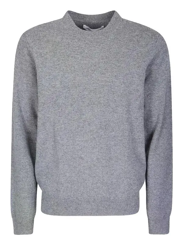 Comme Des Garçons Crew-neck Wool Sweater - Grey