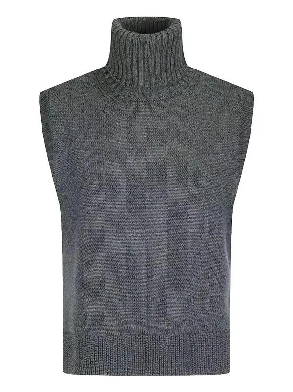 ARCHIVIO B Ribbed-knit Roll-neck Sweater - Grey