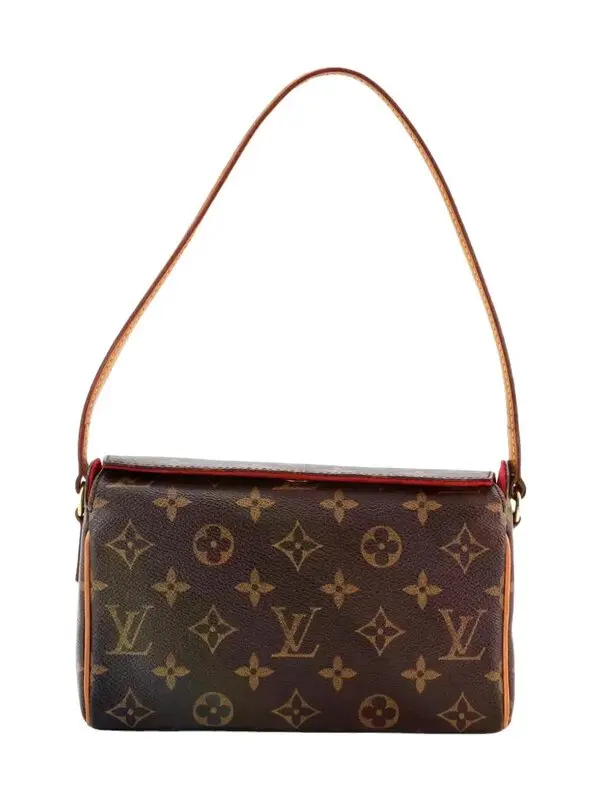 LOUIS VUITTON Recital Handbag Monogram Canvas Shoulder Bag - Brown