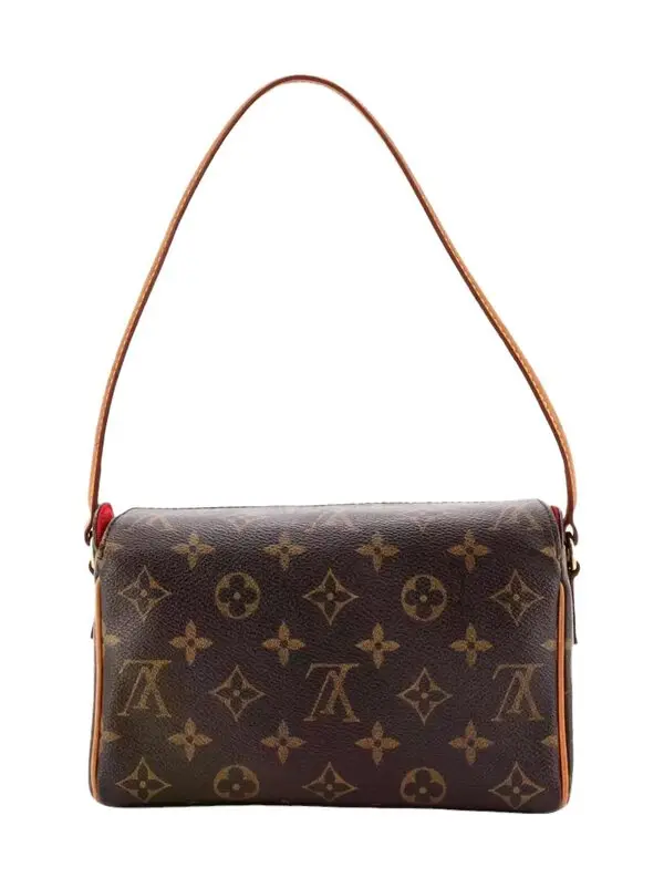 LOUIS VUITTON Recital Handbag Monogram Canvas Shoulder Bag - Brown