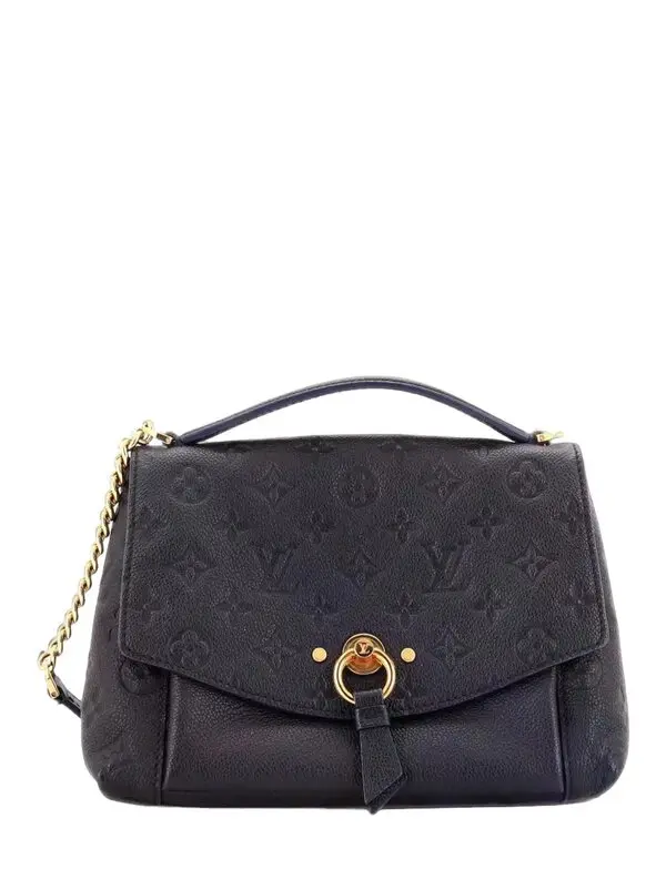 LOUIS VUITTON Blanche Handbag Monogram Empreinte Leather Bb Shoulder Bag - Black