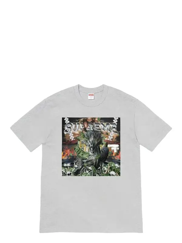 Supreme Print-graphic T-shirt - Grey