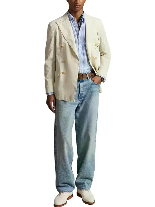 Polo Ralph Lauren Polo Soft Double-breasted Jacket - Neutrals