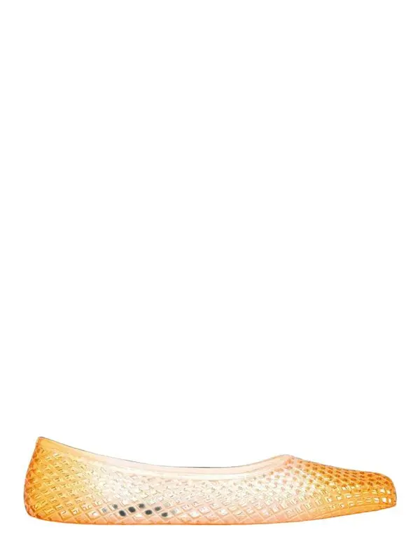 ANCIENT GREEK SANDALS Iro Diamond-lattice Jelly Ballet Flats - Neutrals