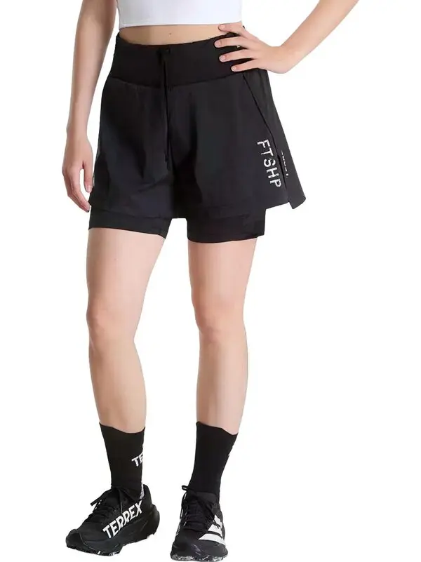 Adidas Terrex Stargazer Layered Shorts - Black