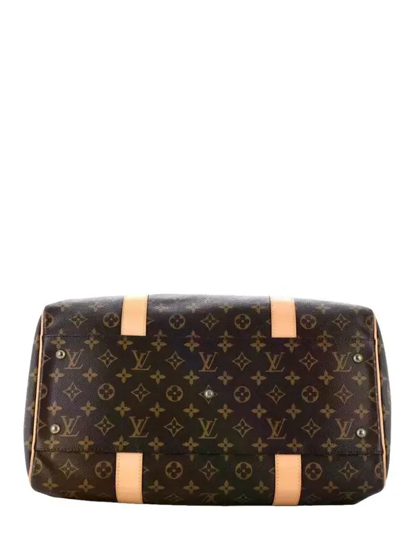 LOUIS VUITTON Carryall Handbag Monogram Canvas Travel Bag - Brown