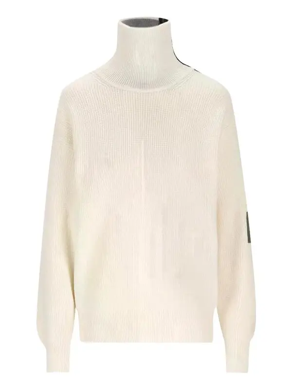 Loewe Contrast-trim Wool Sweater - Neutrals