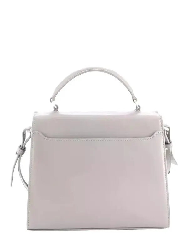 Saint Laurent Cassandra Top Handle Bag Leather Mini Shoulder Bag - Grey