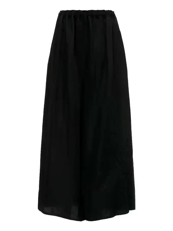 Yohji Yamamoto Gathered Trousers - Black