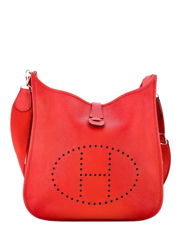 Hermès Evelyne Bag Gen Iii Clemence Gm Crossbody Bag - Red