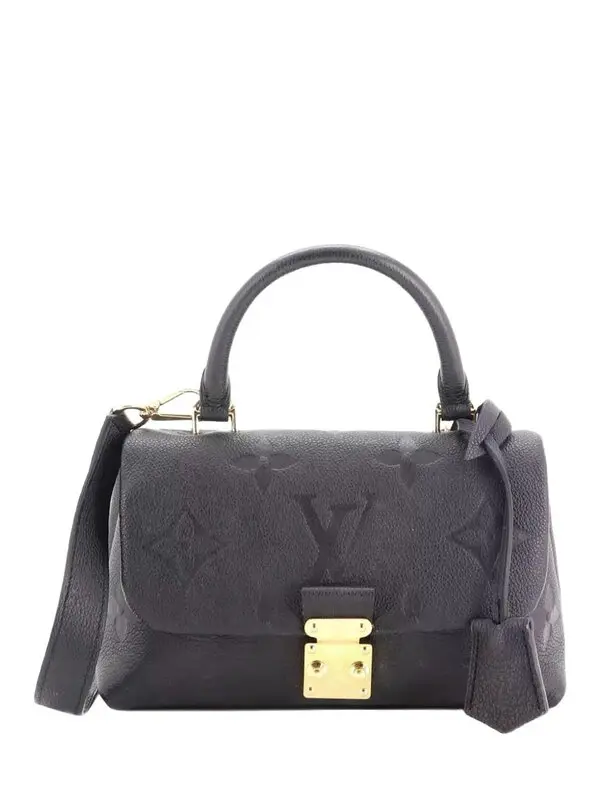 LOUIS VUITTON Madeleine Handbag Monogram Empreinte Giant Bb Satchel - Black