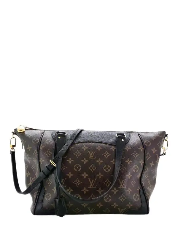LOUIS VUITTON Estrela Nm Handbag Monogram Canvas With Leather Tote Bag - Black