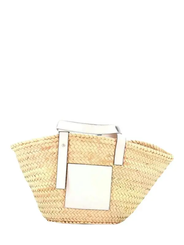 Loewe Basket Raffia Medium Tote Bag - Neutrals