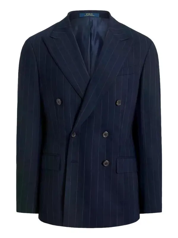 Polo Ralph Lauren Modern Fit Striped Twill Blazer - Blue