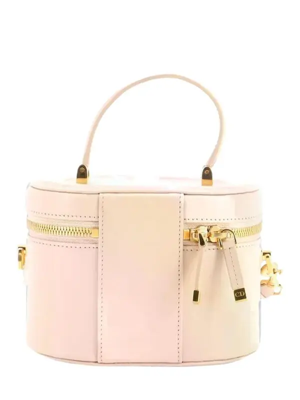Dior Cd Signature Vanity Case Leather Small Satchel - Neutrals