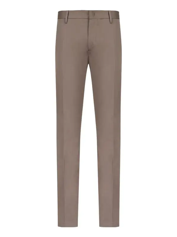 Emporio Armani Mid-rise Tailored Trousers - Gray