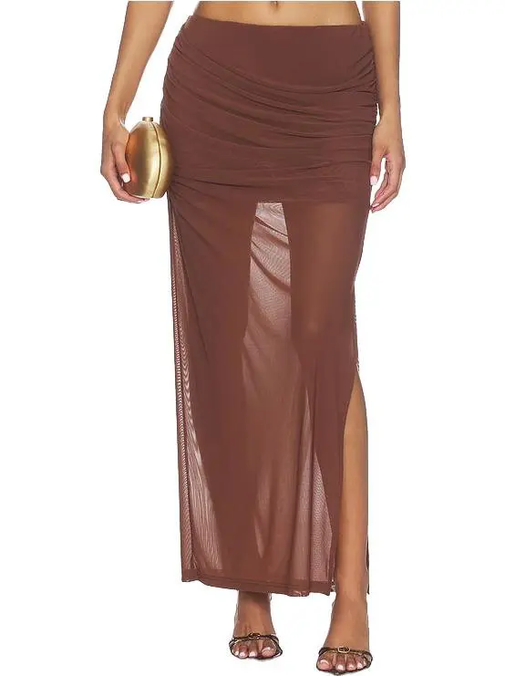 SOVERE / Selen Skirt In Brown - Mocha